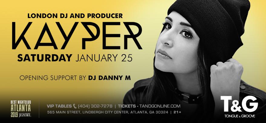 London DJ And Producer Kayper Alongside DJ Danny M at Tongue and Groove ...