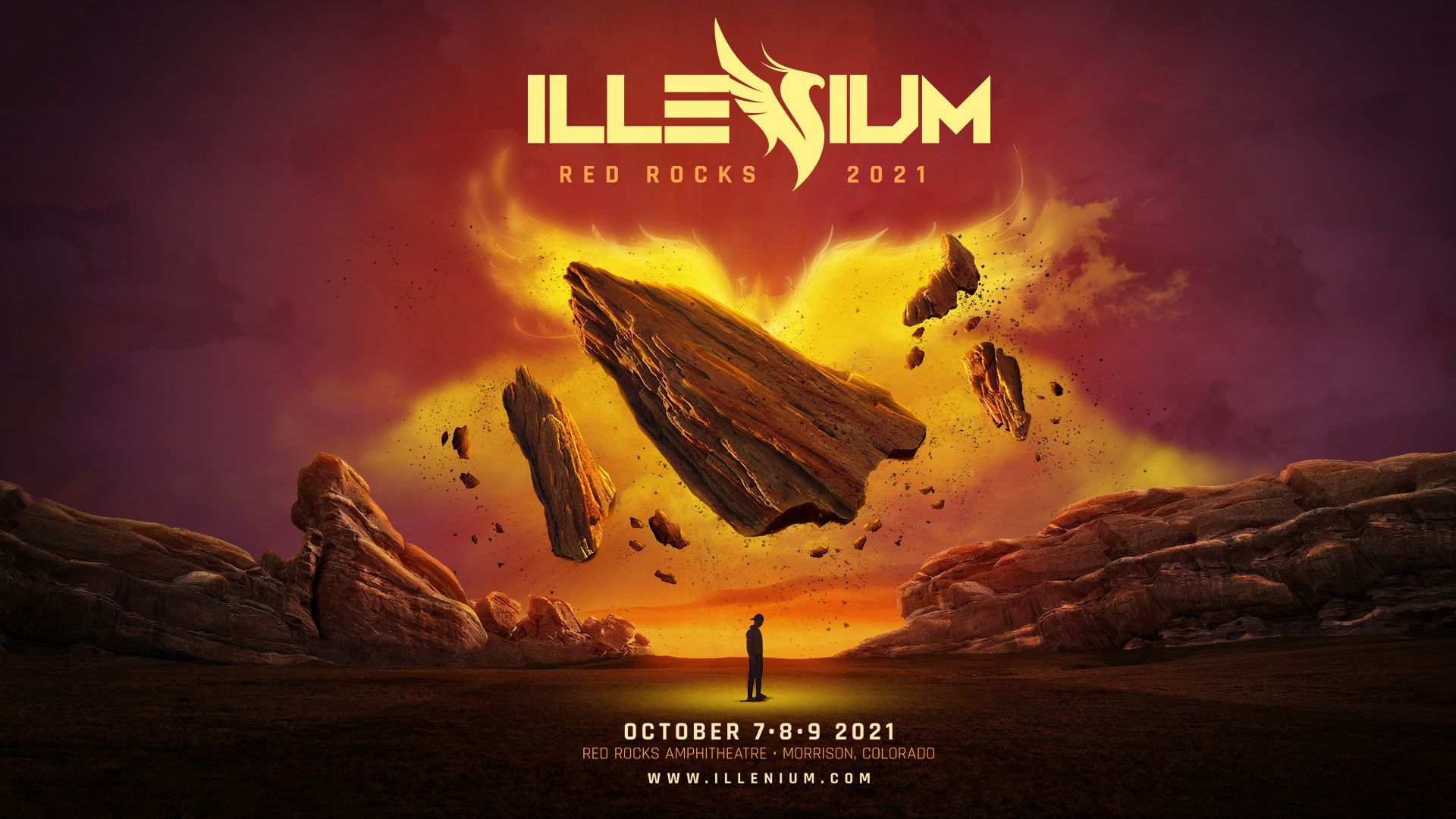 Illenium (Throwback Set) 10/7 at Red Rocks Amphitheatre - Thursday, Oct ...