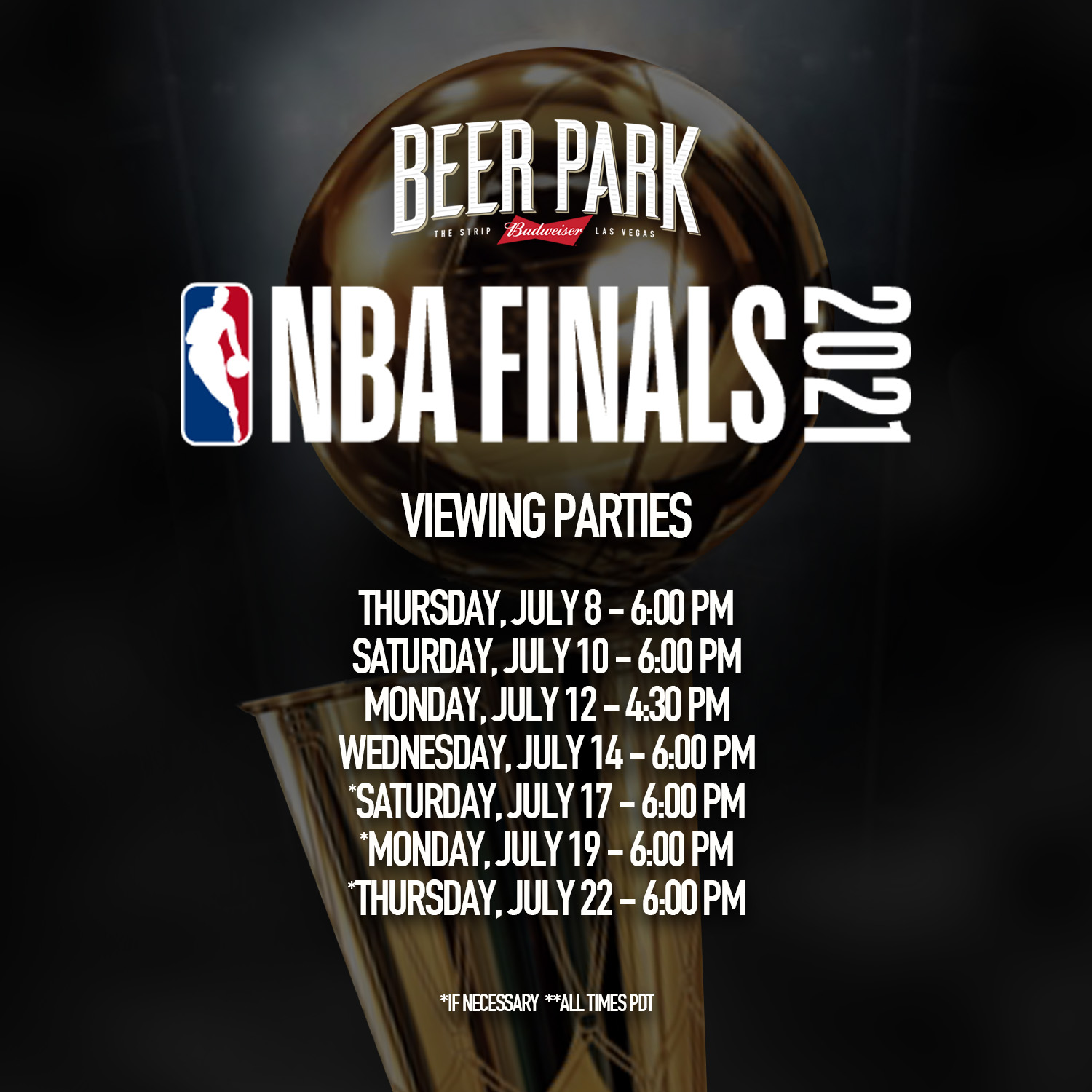 NBA Finals 2021 Viewing Parties at Beer Park - Wednesday, Jul 14 2021 ...
