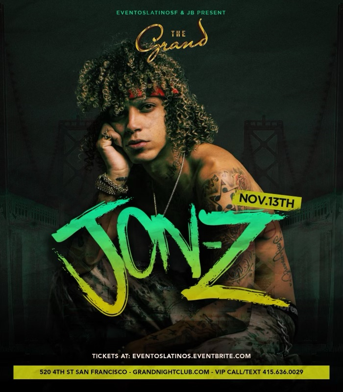 Jon Z at the Grand at The Grand - Saturday, Nov 13 2021 | Discotech