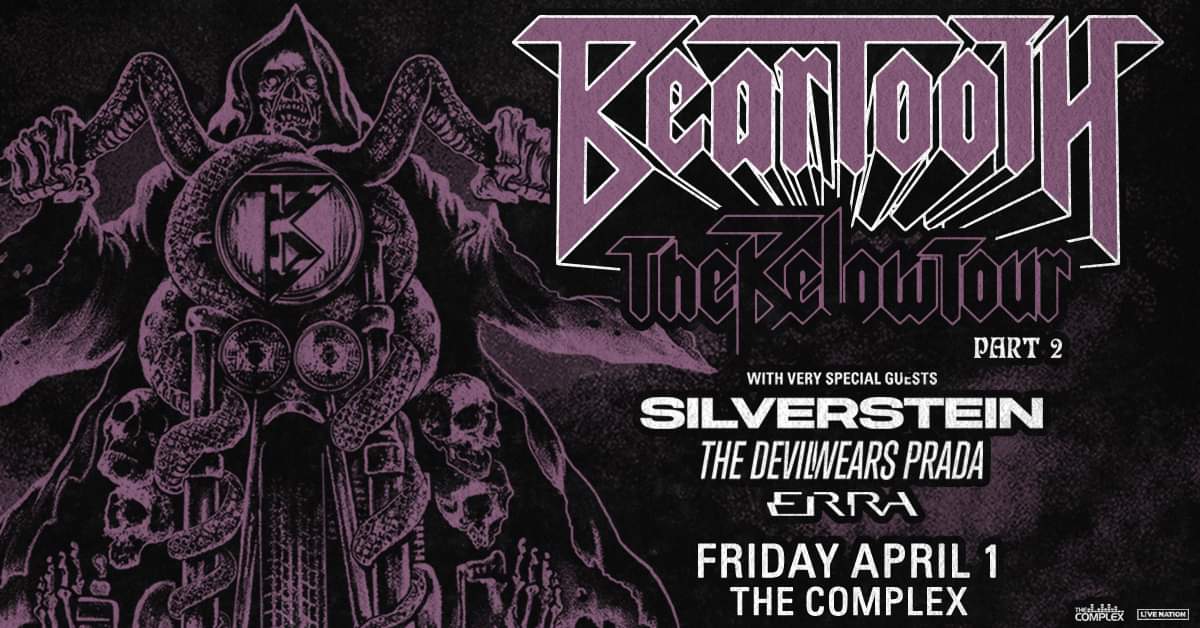 Beartooth - the Below Tour Part II at The Complex - Friday, Apr 1 2022 ...