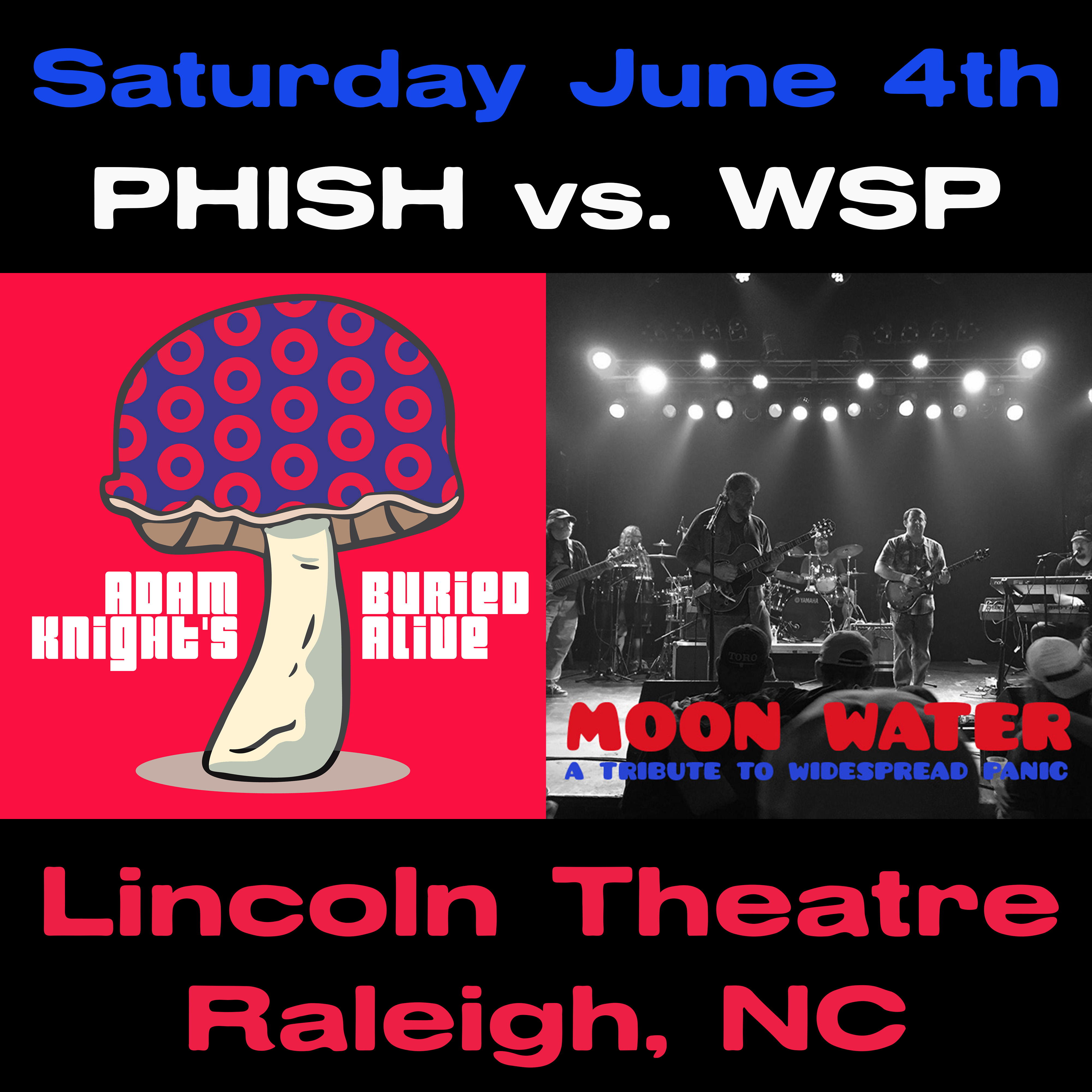 Buried Alive (Phish Tribute) & Moon Water (Widespread Panic Tribute) at ...