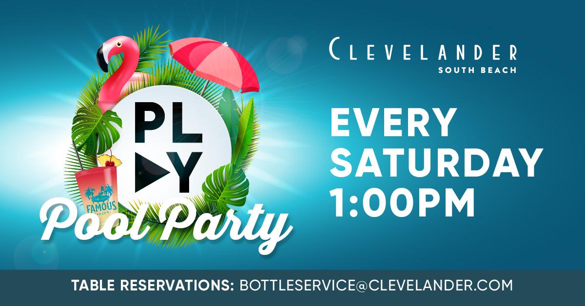 Play Pool Party at The Clevelander - Saturday, May 20 2023 | Discotech