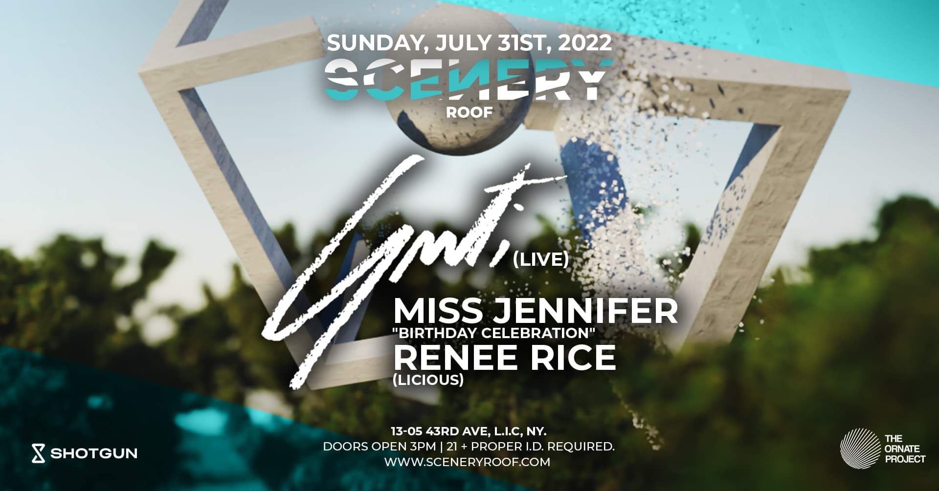 Scenery Roof: Guti (Live), Miss Jennifer & Renee Rice at Scenery Roof ...