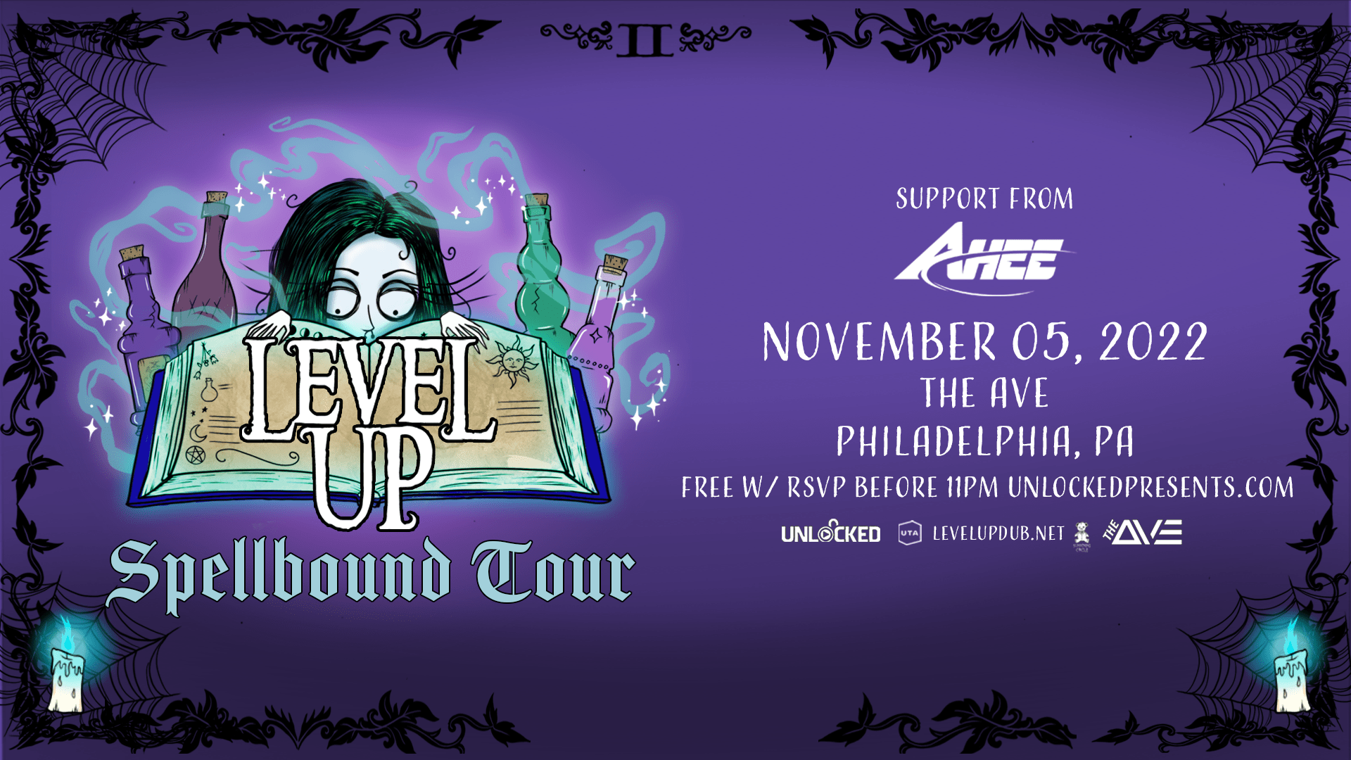 Level Up & Ahee at The Ave Live - Saturday, Nov 5 2022 | Discotech