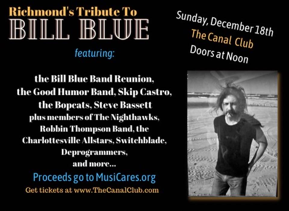 Bill Blue Memorial Show at Canal Club - Sunday, Dec 18 2022 | Discotech