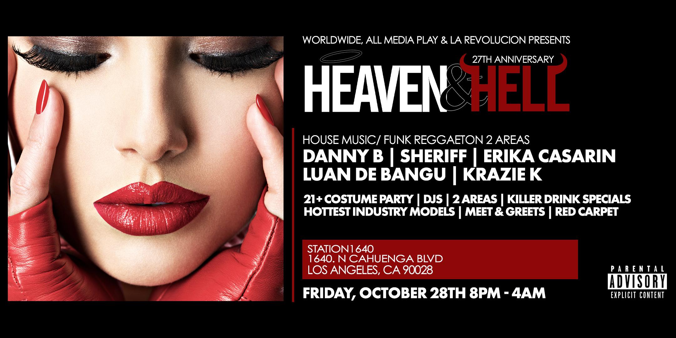 27th Annual Heaven & Hell Halloween Party at Jungle Hollywood - Friday ...