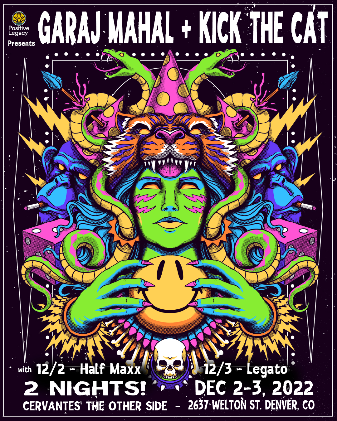 Garaj Mahal & Kick The Cat w/ Legato at Cervantes' Masterpiece Ballroom ...