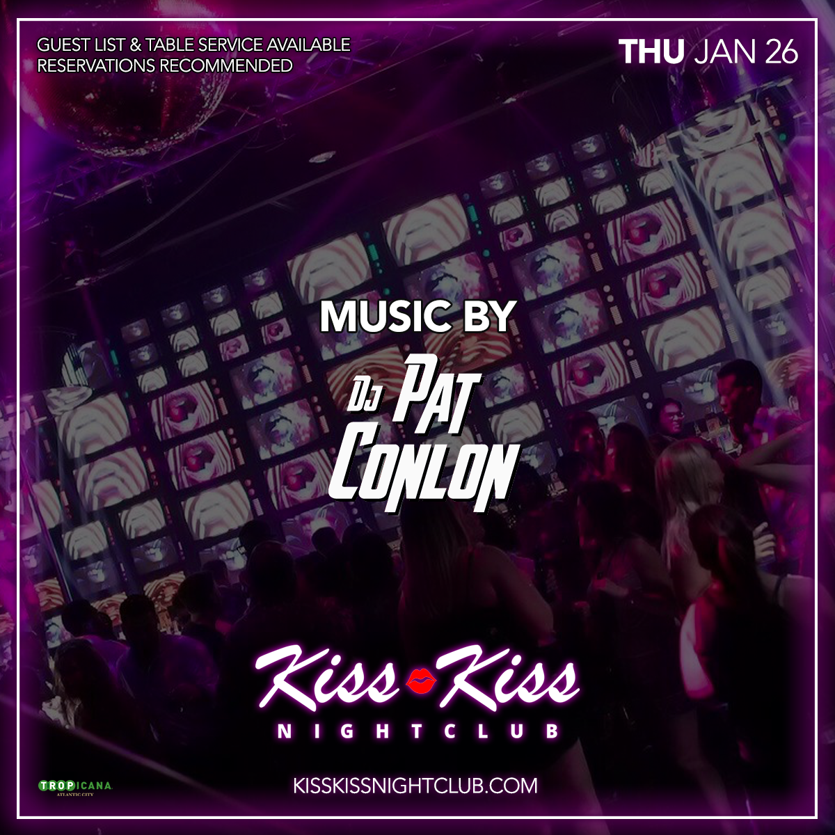 DJ Pat Conlon at Kiss Kiss - Thursday, Jan 26 2023 | Discotech