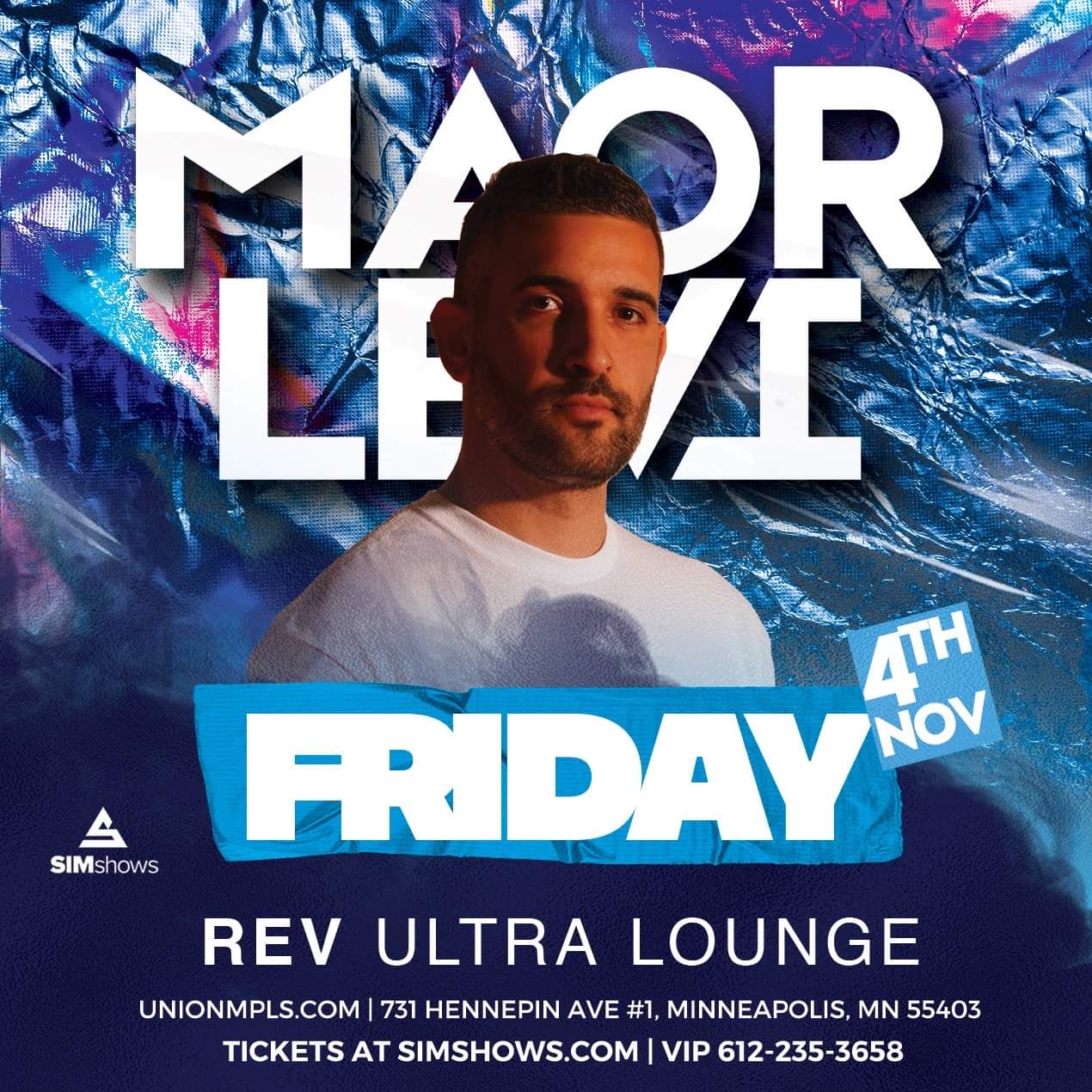 Maor Levi at Rev Ultra Lounge - Friday, Nov 4 2022 | Discotech