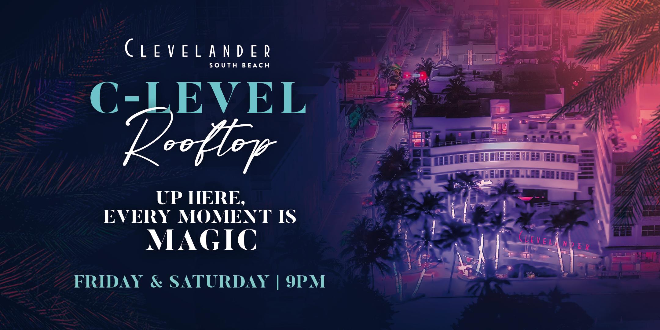 C-LEVEL Rooftop at Clevelander South Beach at The Clevelander - Friday ...