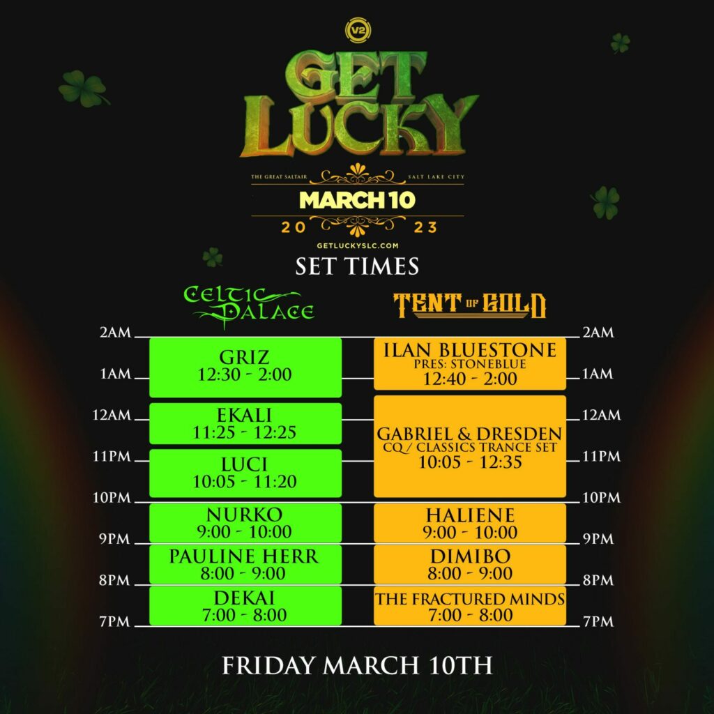Get Lucky 2023 - Day 1 at The Great Saltair - Friday, Mar 10 2023 ...