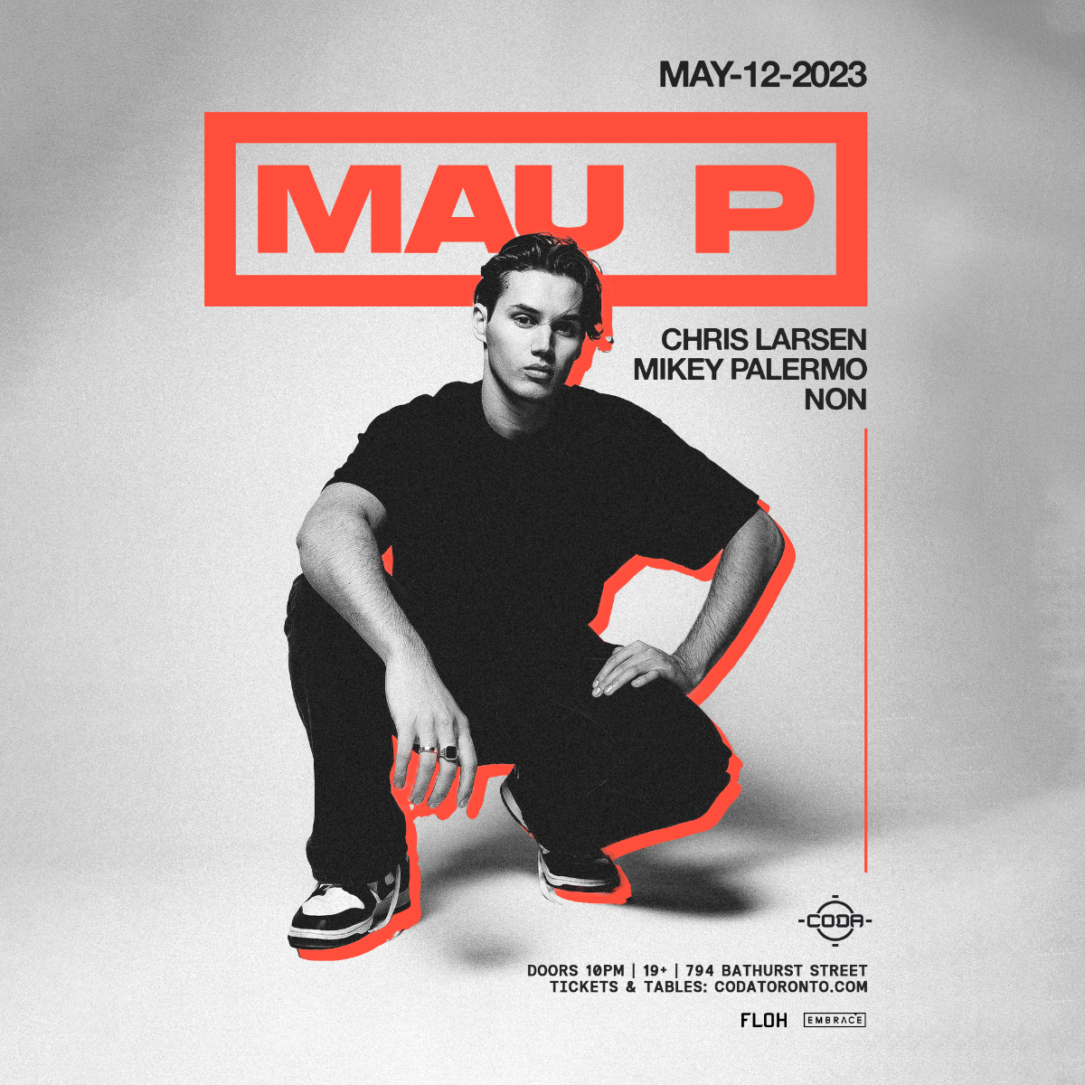 Mau P at Coda - Friday, May 12 2023 | Discotech