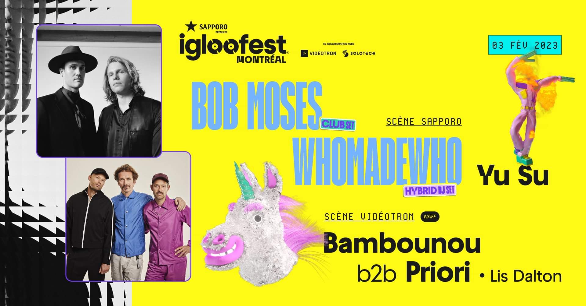 Igloofest MTL #8: Bob Moses (Club Set), WhoMadeWho (Hybrid DJ Set), Yu ...