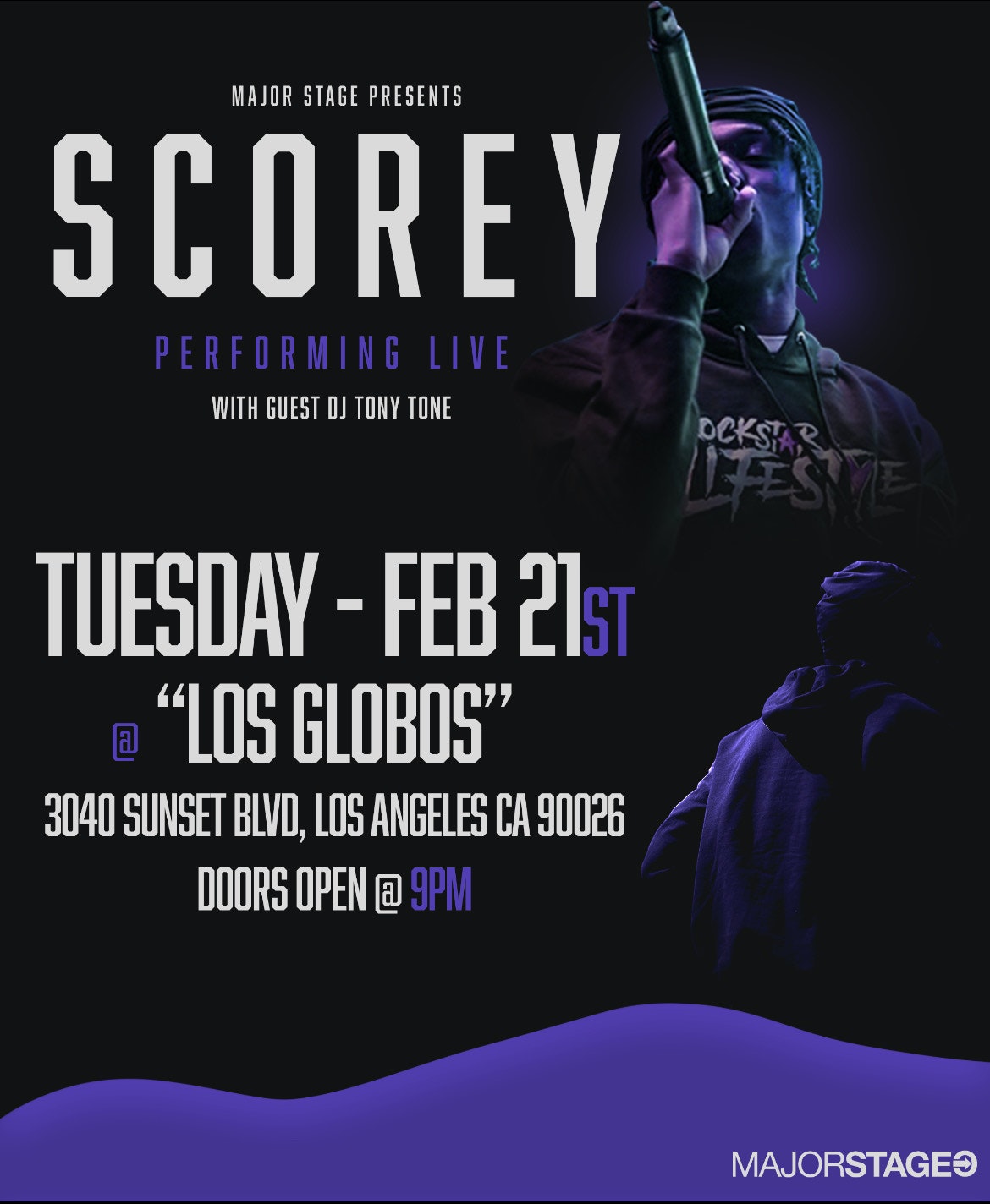 MajorStage Presents: Scorey @ Los Globos (Late Show) - 21 FEB 2023