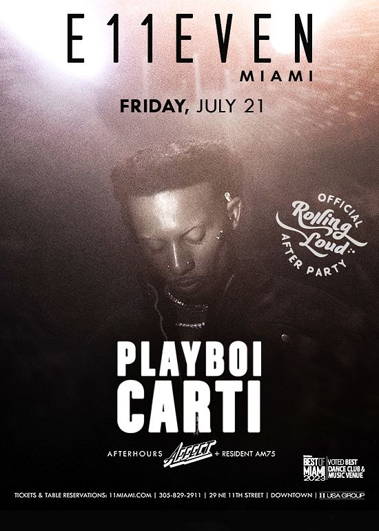 Playboi Carti at E11EVEN - Friday, Jul 21 2023 | Discotech