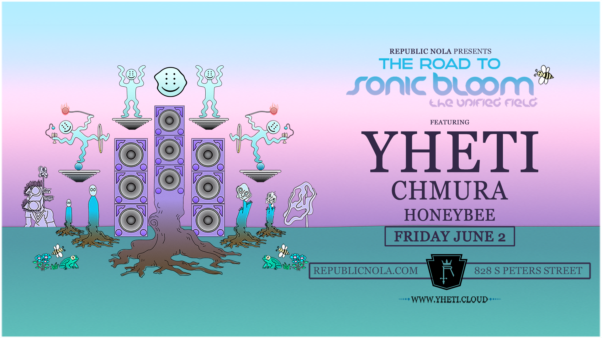 Yheti: Road to Sonic Boom at Republic - Friday, Jun 2 2023 | Discotech