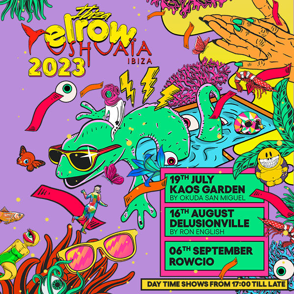 elrow - Kaos Garden at Ushuaia Ibiza - Wednesday, Jul 19 2023 | Discotech