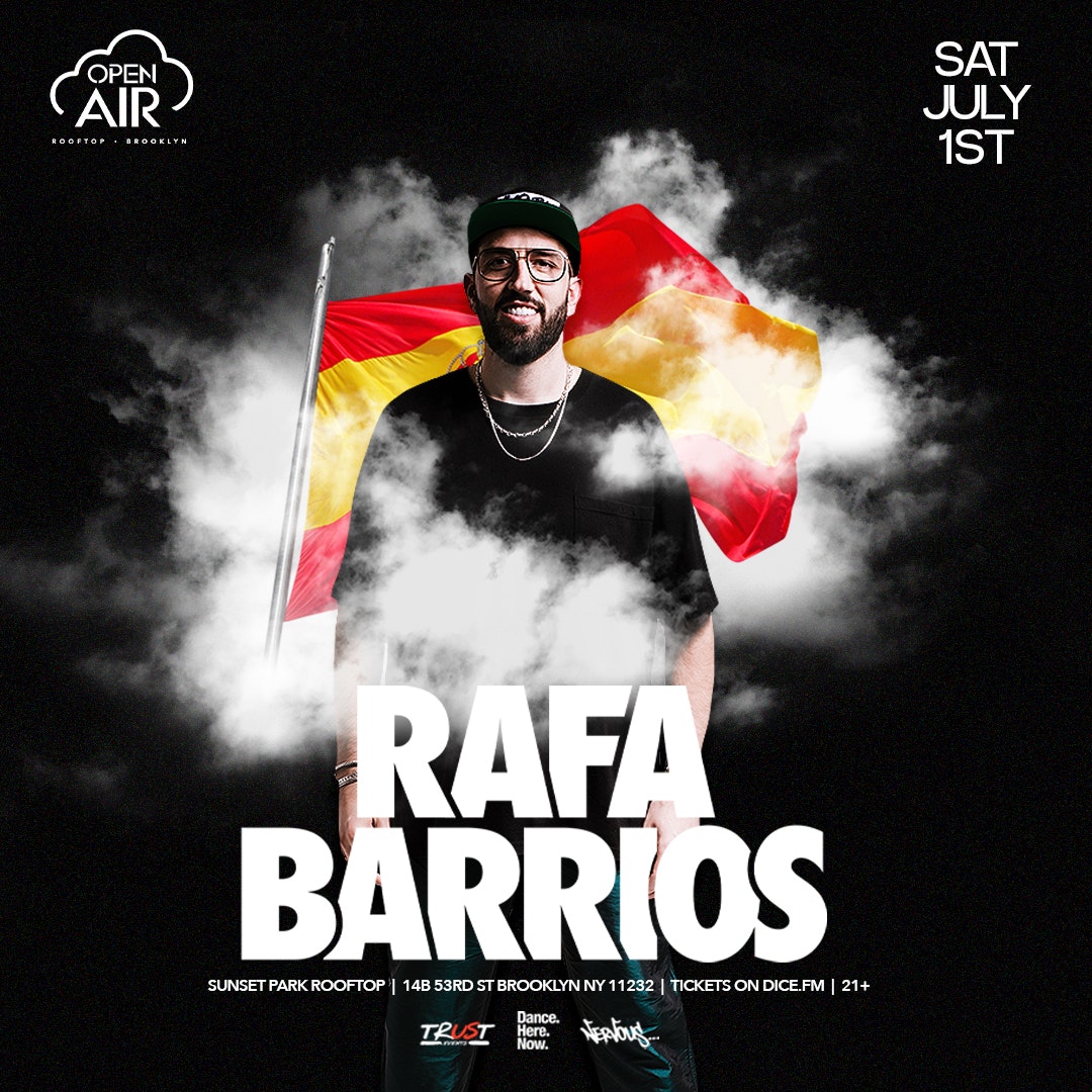Rafa Barrios | Open Air at Sunset Park Rooftop - Saturday, Jul 1 2023 | Discotech