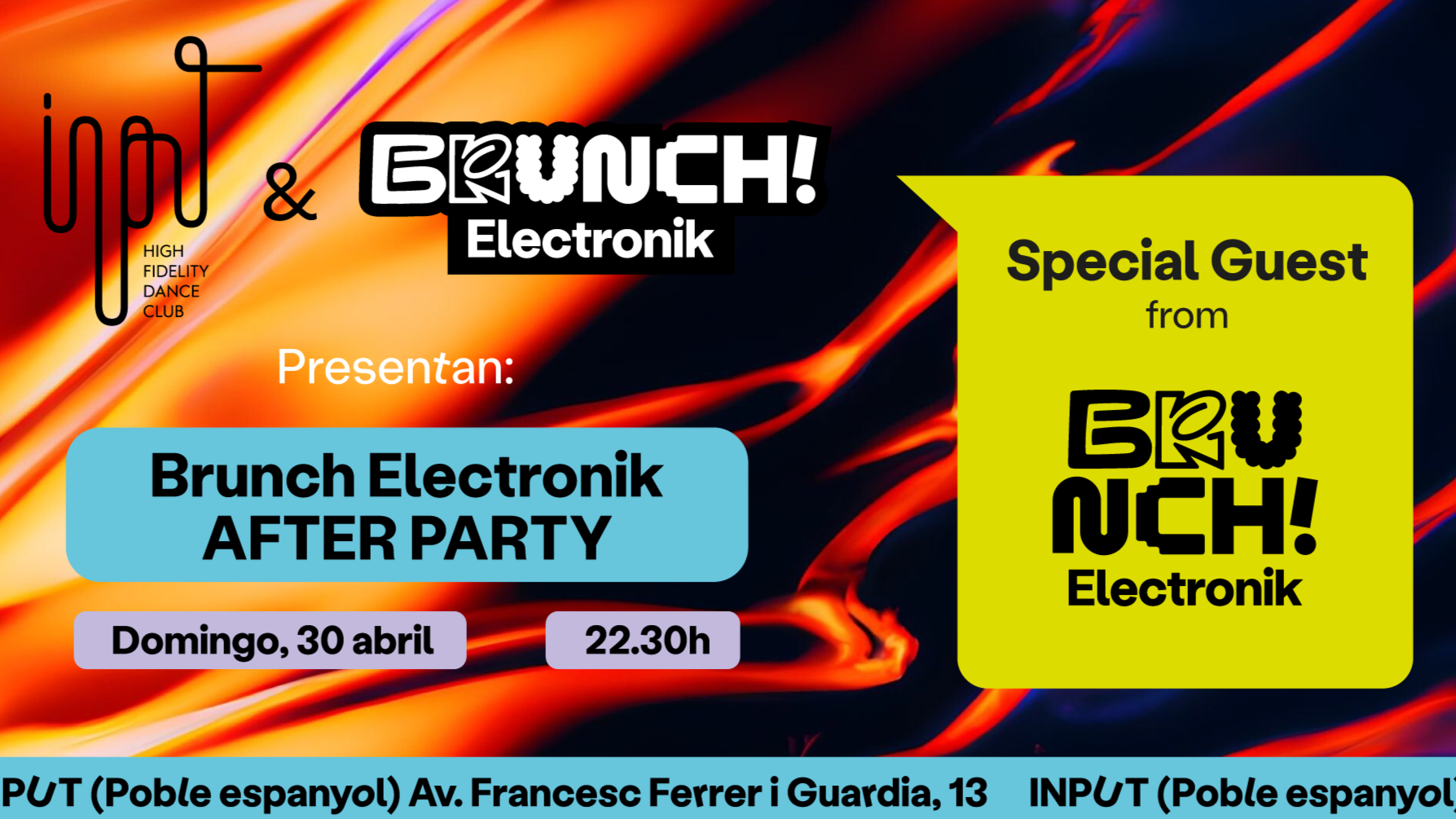 Brunch Electronik After Party at Input High Fidelity Club - Sunday, Apr ...