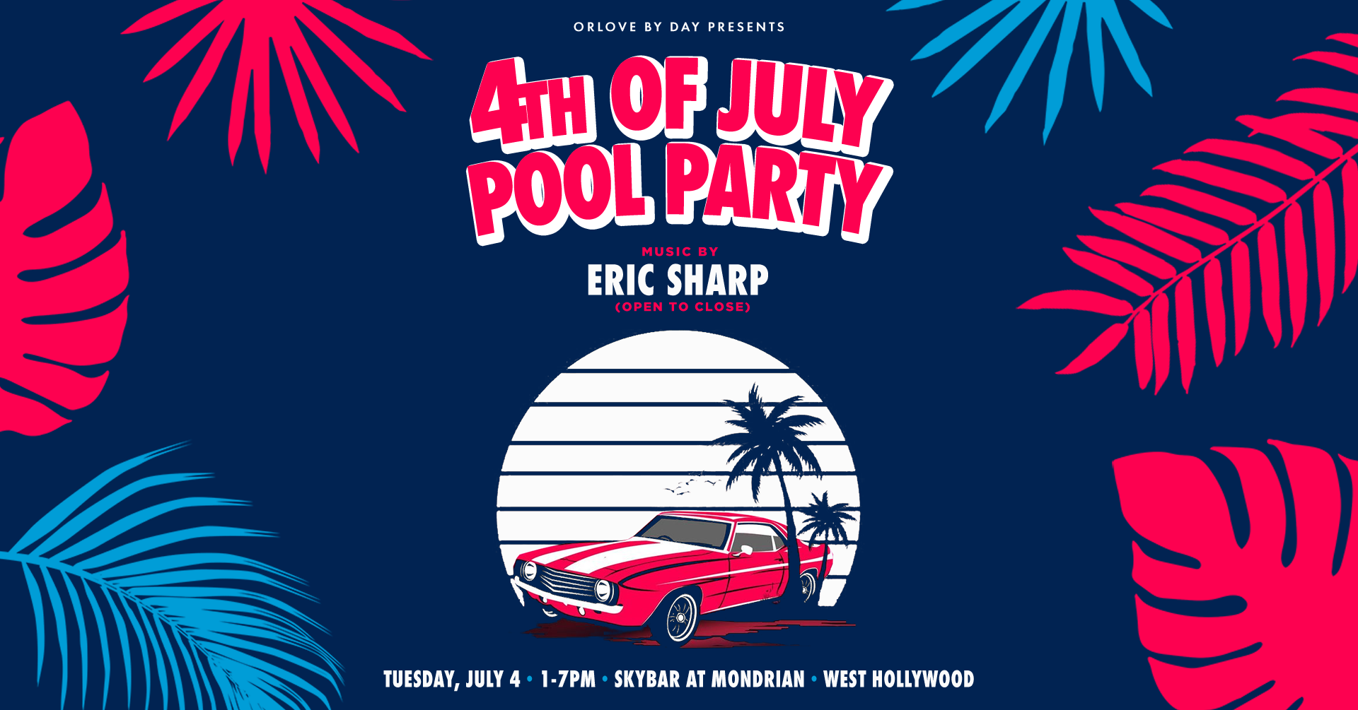 4th of July POOL PARTY at Skybar at Mondrian at Skybar at Mondrian ...