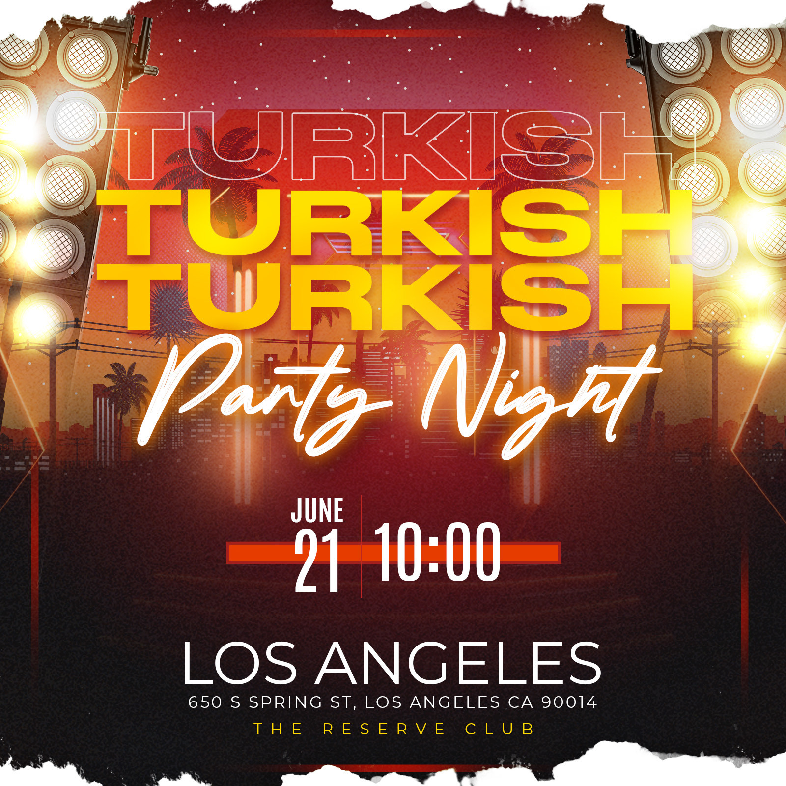 Turkish Party Night On A Wednesday! at The Reserve - Wednesday, Jun 21 ...