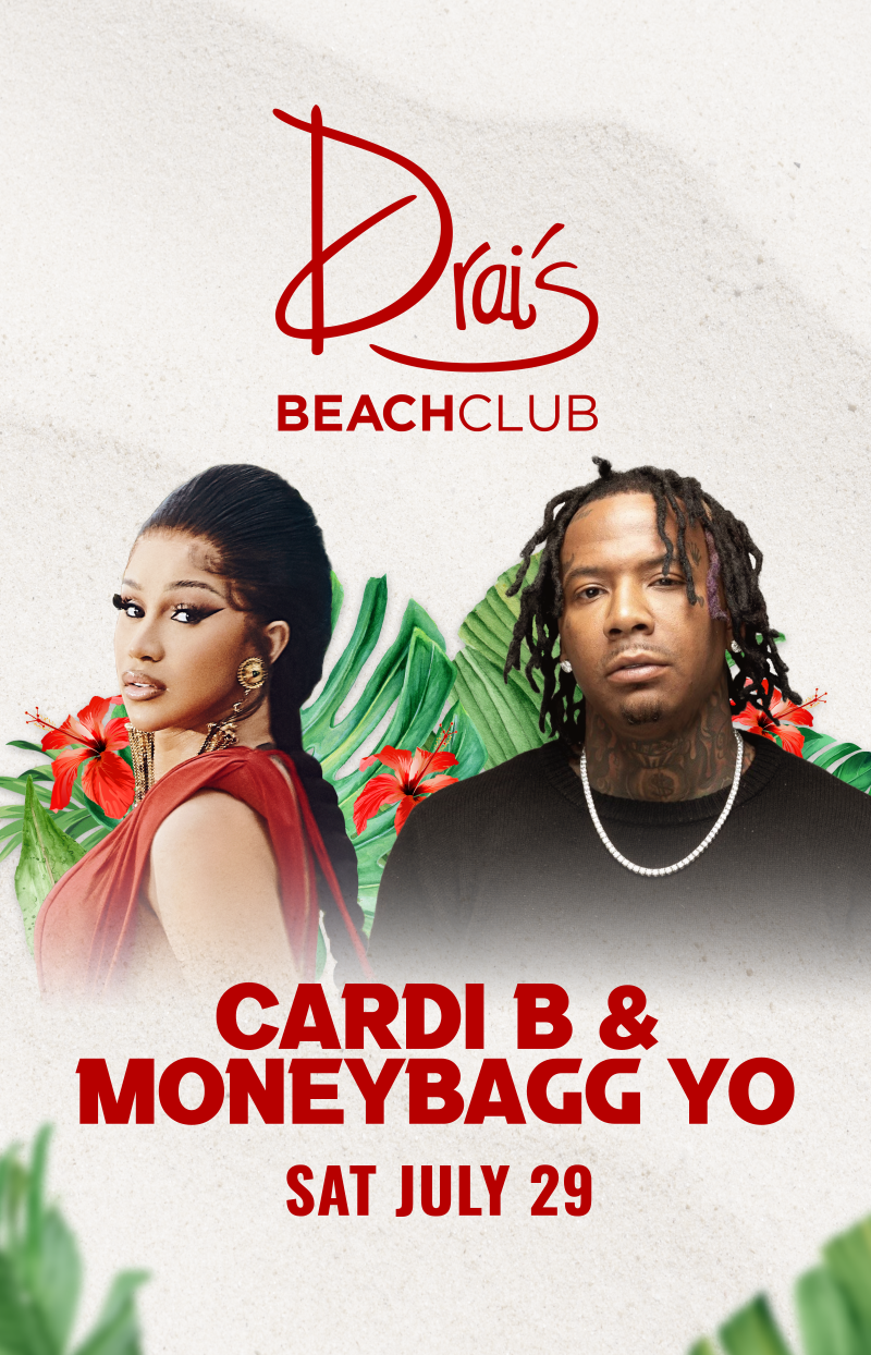 Cardi B & Moneybagg Yo at Drai's Beachclub - Saturday, Jul 29 2023 ...