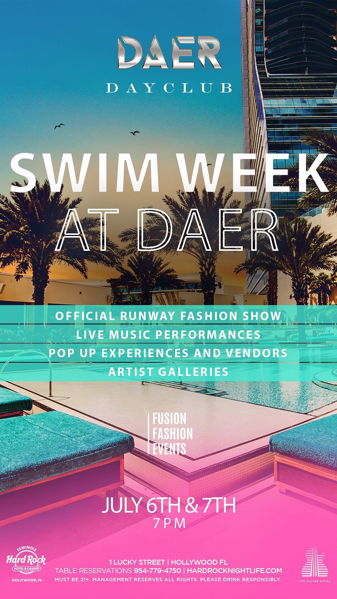 Daer Swim Week - Day 1 | Daer Dayclub at Daer Dayclub - Thursday, Jul 6 ...