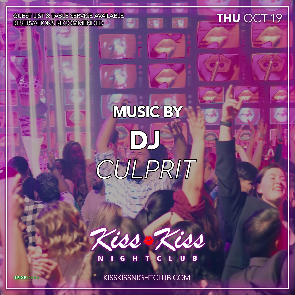 DJ Culprit at Kiss Kiss - Thursday, Oct 19 2023 | Discotech