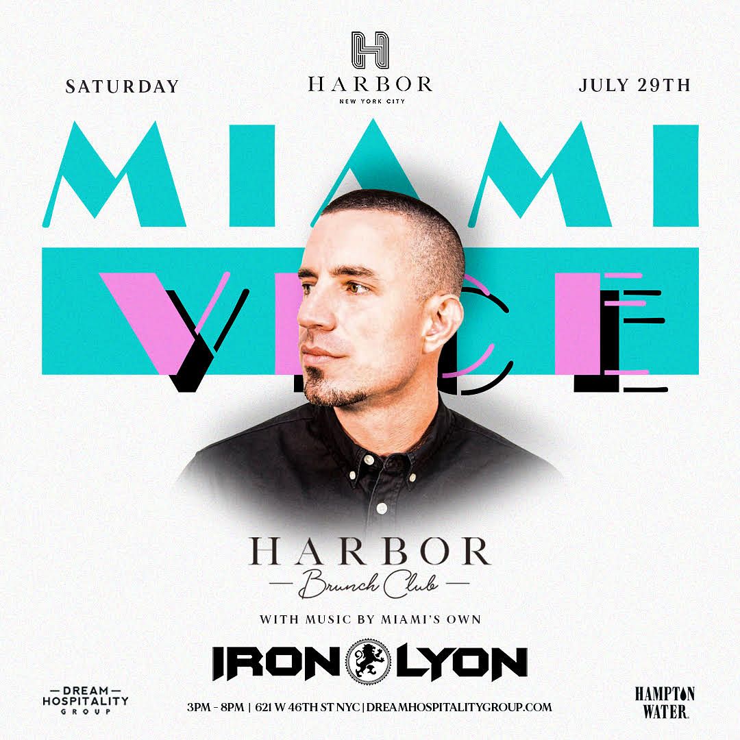 The Miami Vice Brunch at Harbor Rooftop Club - Saturday, Jul 29 2023 ...