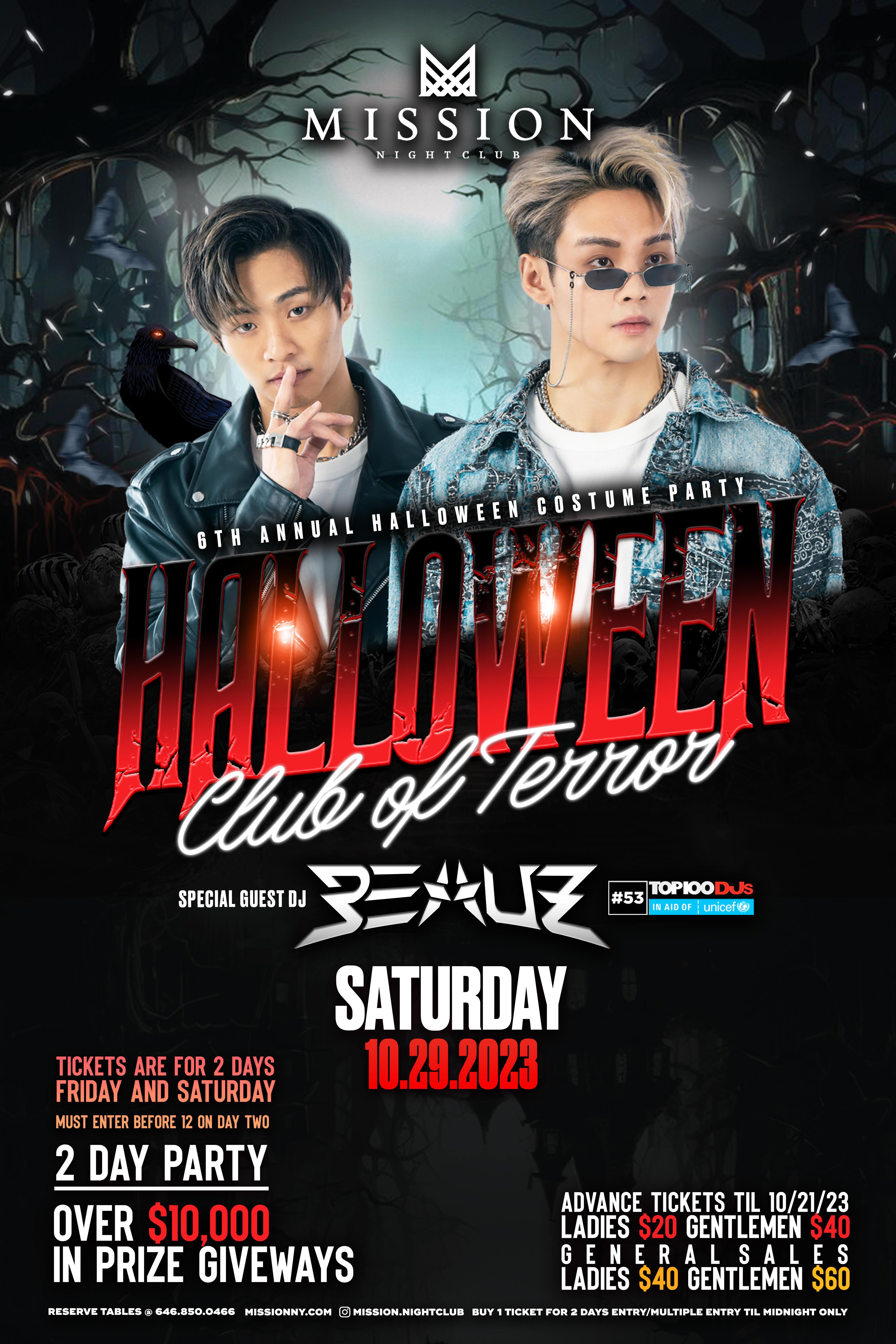 Mission Halloween 2023 with Beauz And DJ Koo! at Mission Nightclub ...