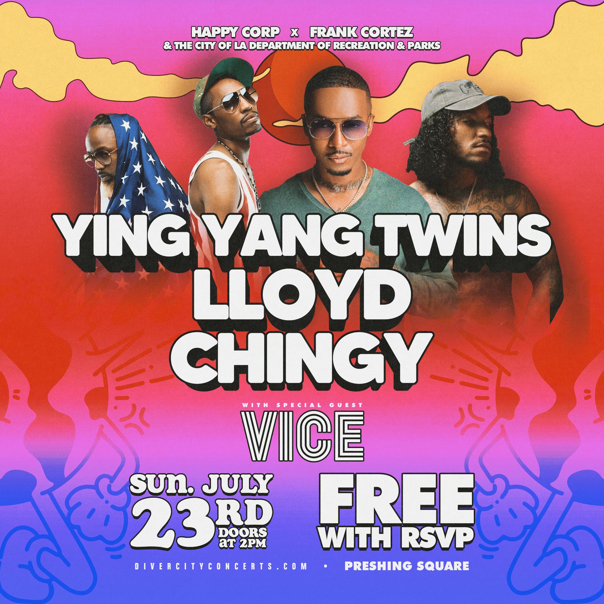 FREE! Lloyd, Ying Yang Twins, Chingy + DJ VICE! at Pershing Square ...
