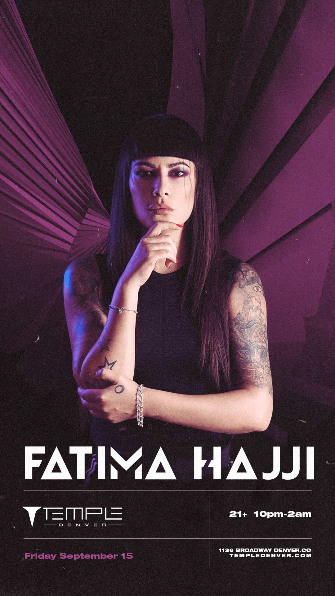 Fatima Hajji at Temple - Friday, Sep 15 2023 | Discotech