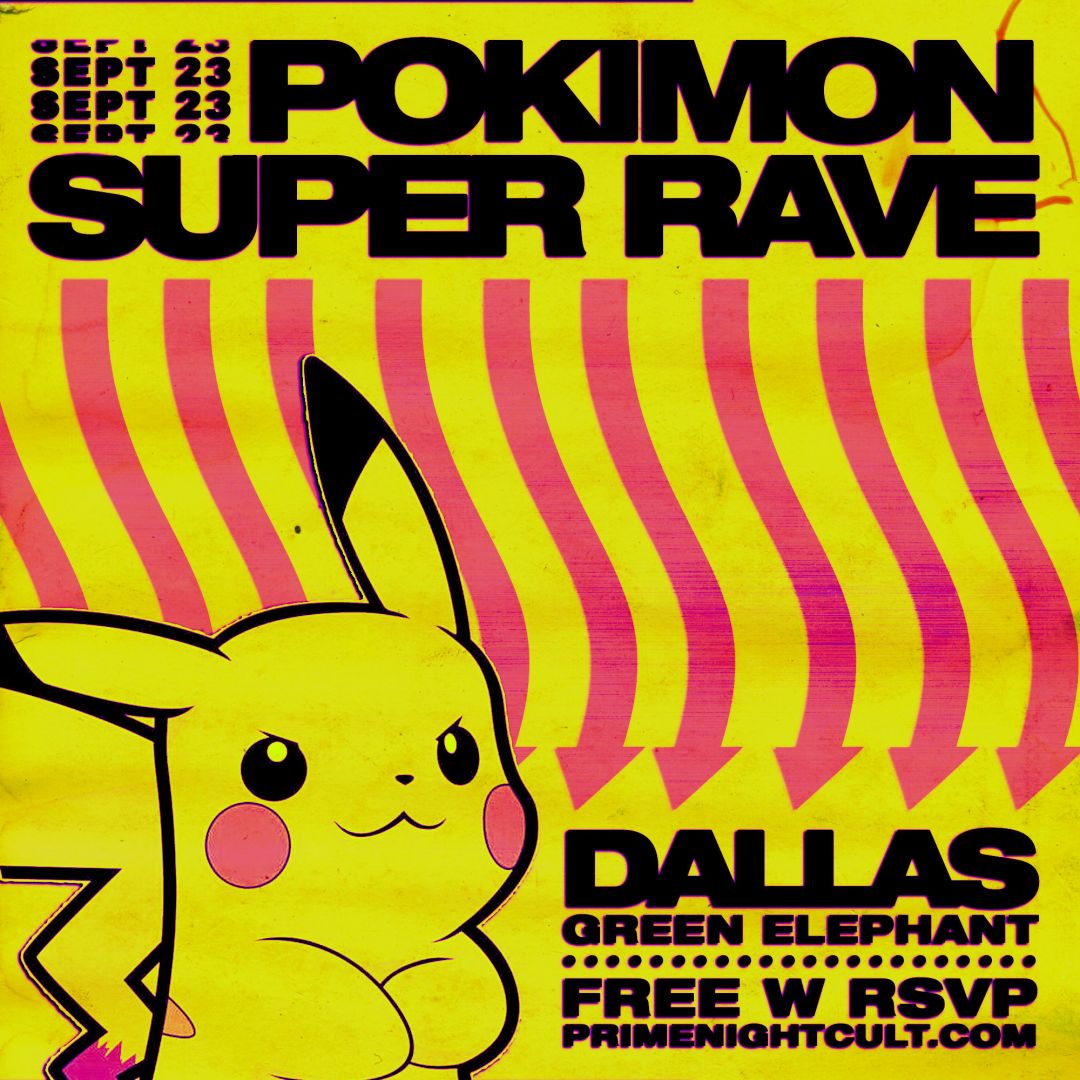 Pokemon Super Rave (dallas) at The Green Elephant - Saturday, Sep 23 ...