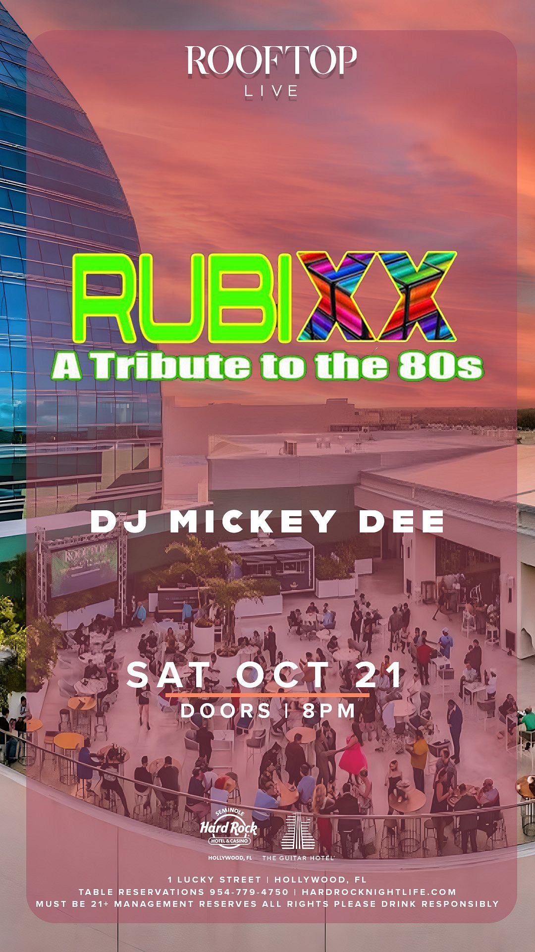 RUBIXX | Rooftop Live - Hard Rock Holly at Rooftop Live - Saturday, Oct ...