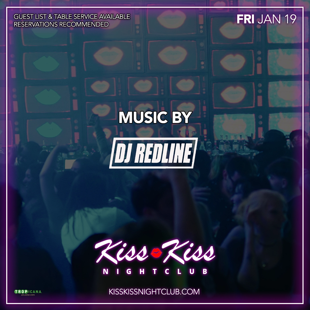 DJ Redline at Kiss Kiss - Friday, Jan 19 2024 | Discotech