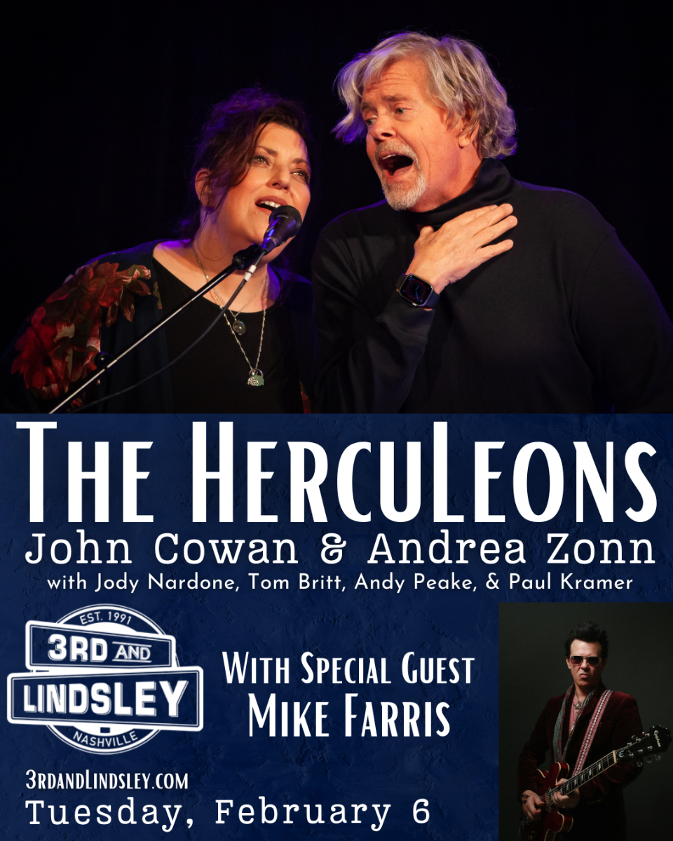 Andrea Zonn & John Cowan are The HercuLeons with Jody Nardone, Tom Britt, Andy Peake & Paul ...