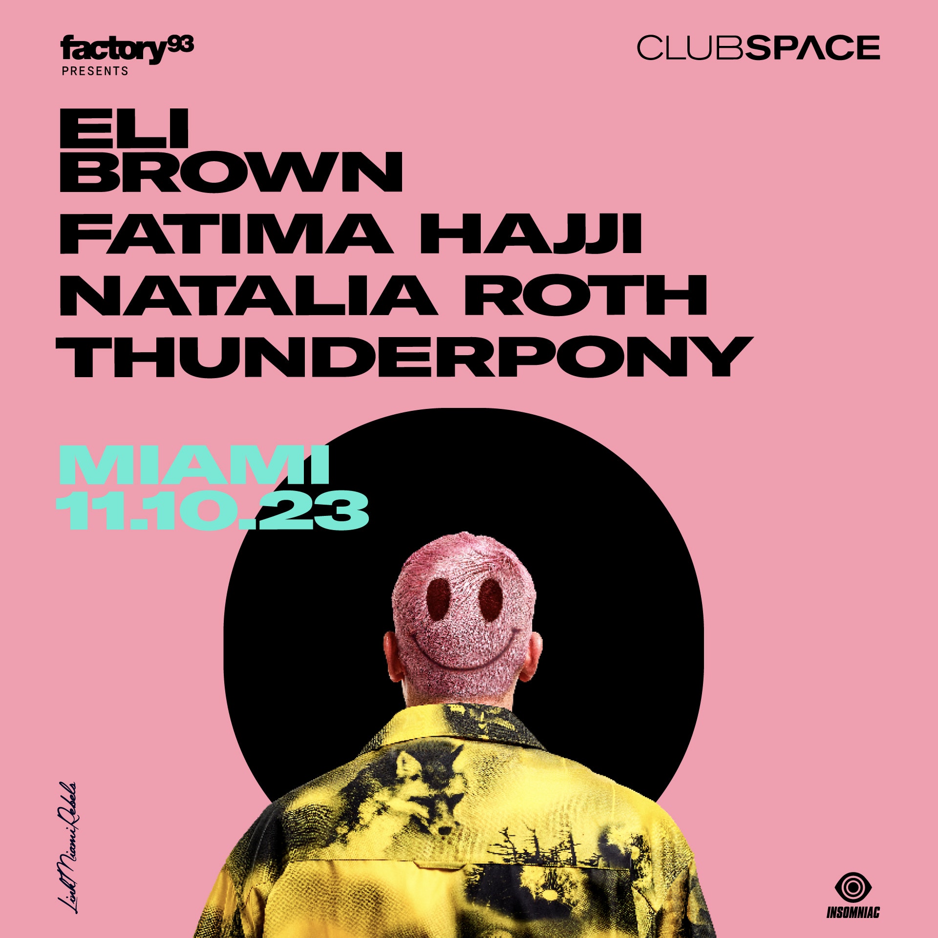 Eli Brown & Fatima Hajji at Space - Friday, Nov 10 2023 | Discotech
