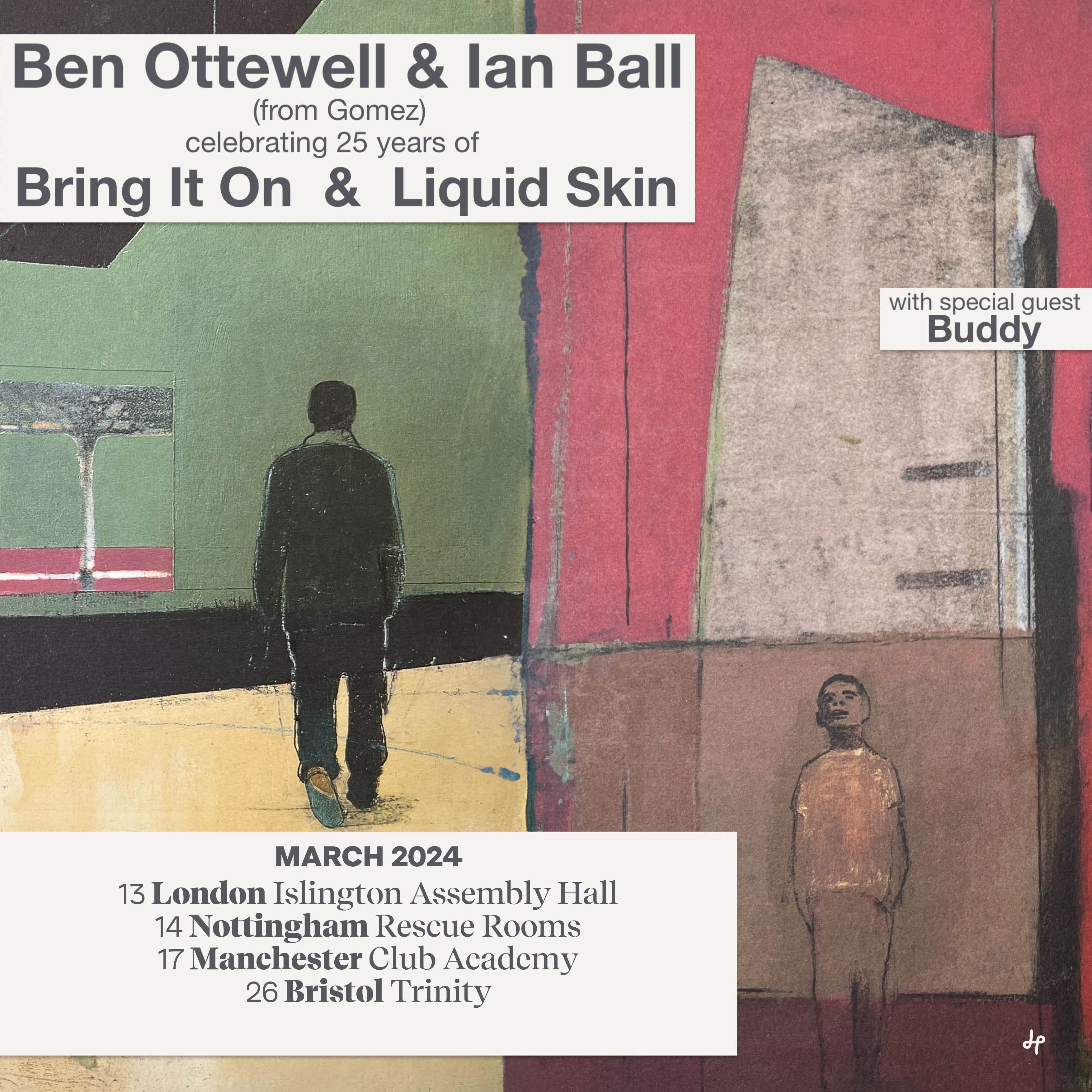 Ben Ottewell & Ian Ball (from Gomez) celebrating 25 years of ‘Bring it ...