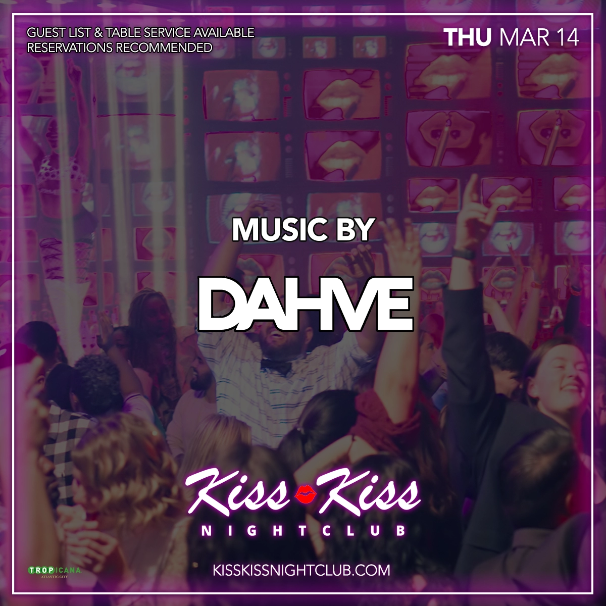 DJ Dahve at Kiss Kiss - Thursday, Mar 14 2024 | Discotech