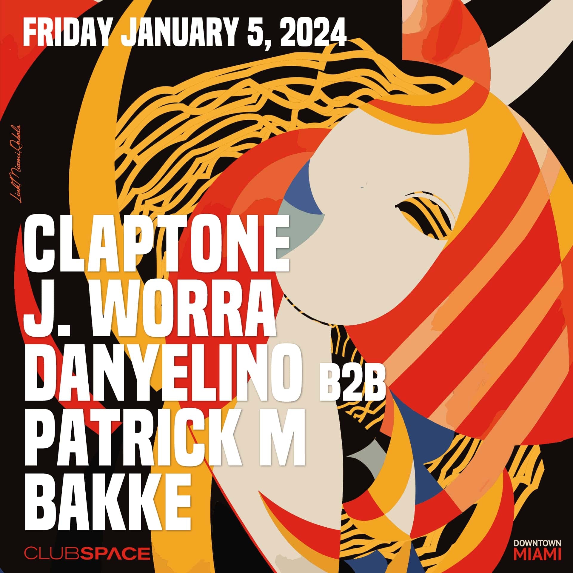 Claptone & J. Worra at Space - Friday, Jan 5 2024 | Discotech