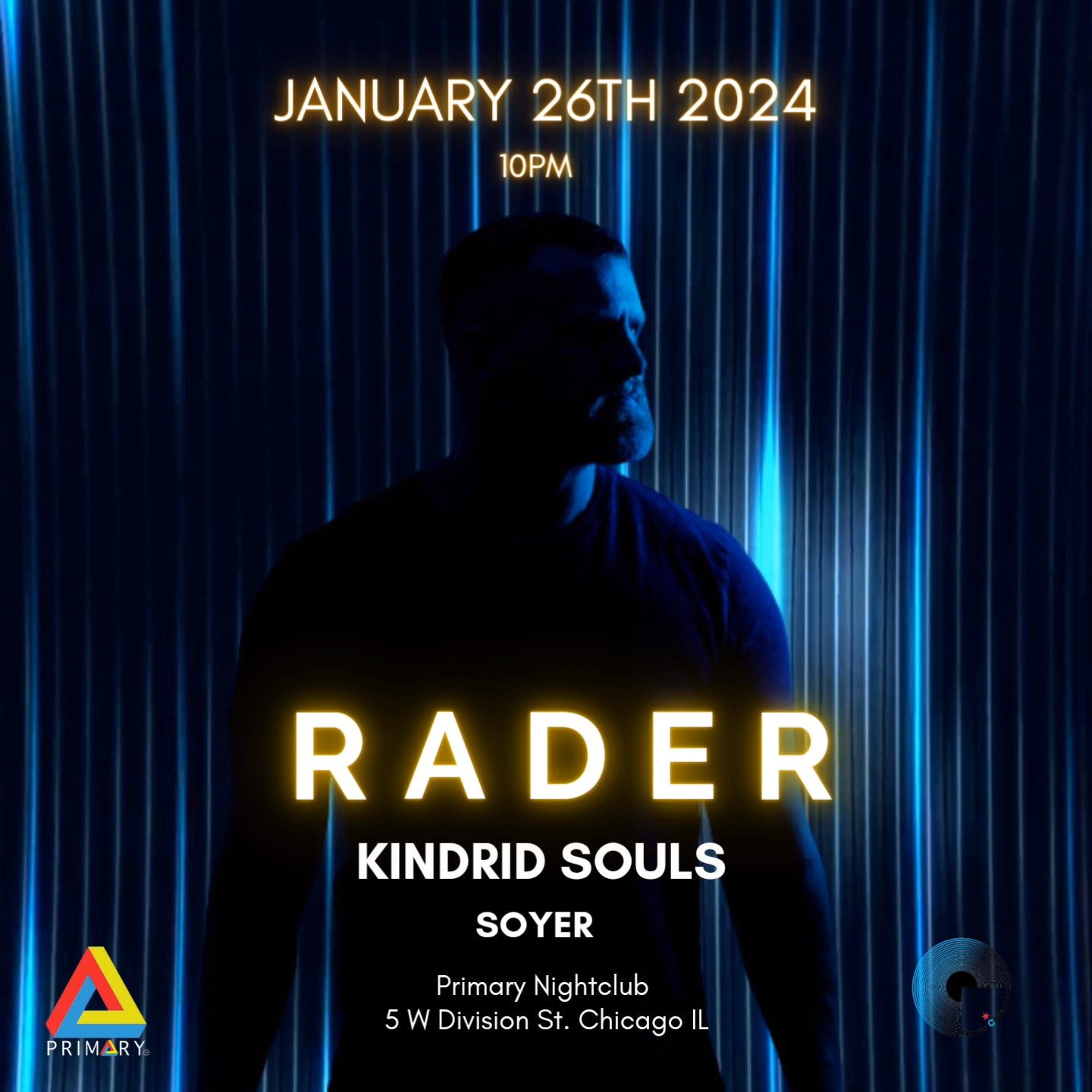 Rader at Primary at Primary Night Club - Friday, Jan 26 2024 | Discotech