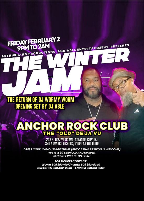 The Winter Jam at Anchor Rock Club - Friday, Feb 2 2024 | Discotech