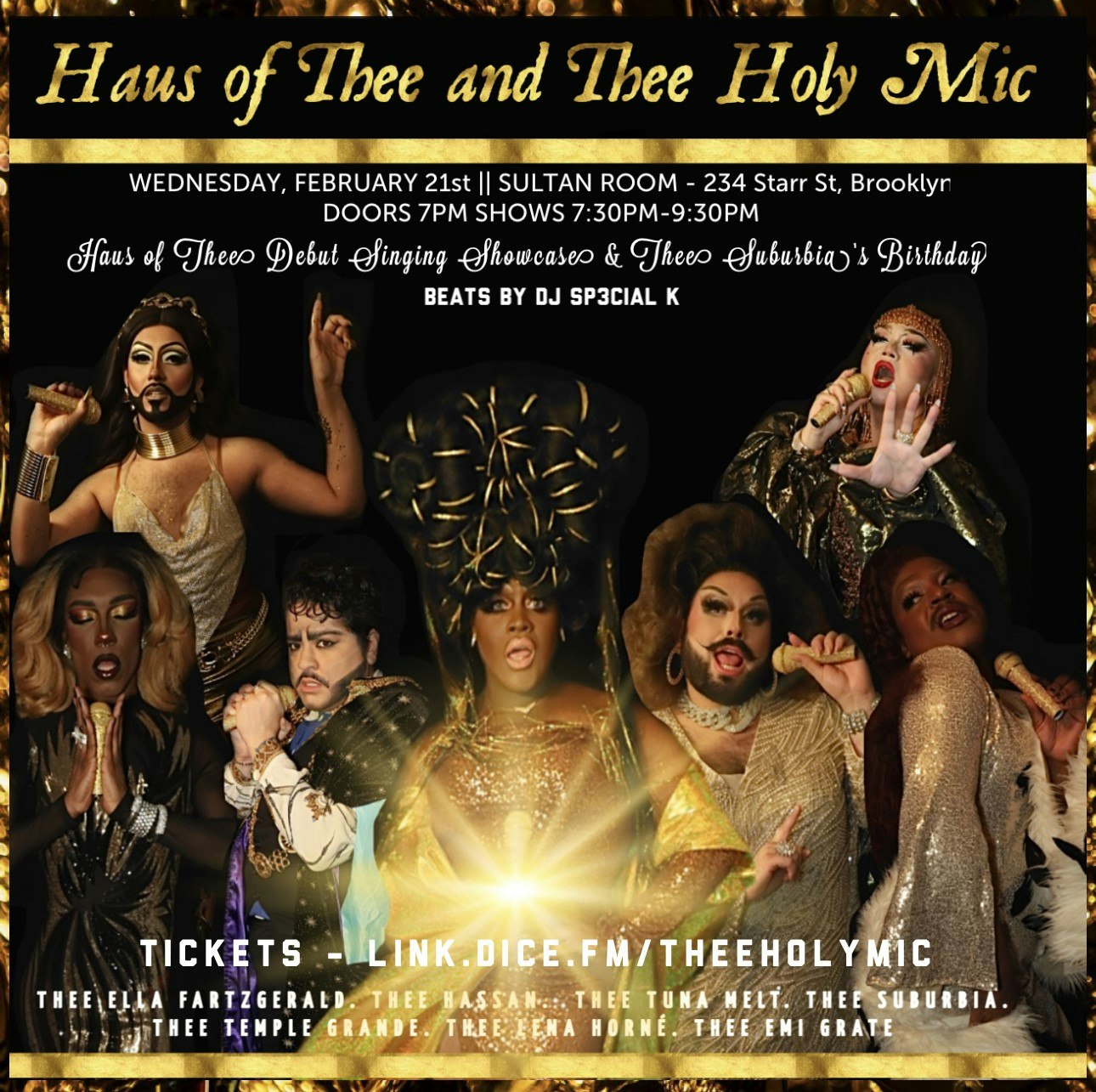 Haus of Thee and Thee Holy Mic at The Sultan Room - Wednesday, Feb 21 ...