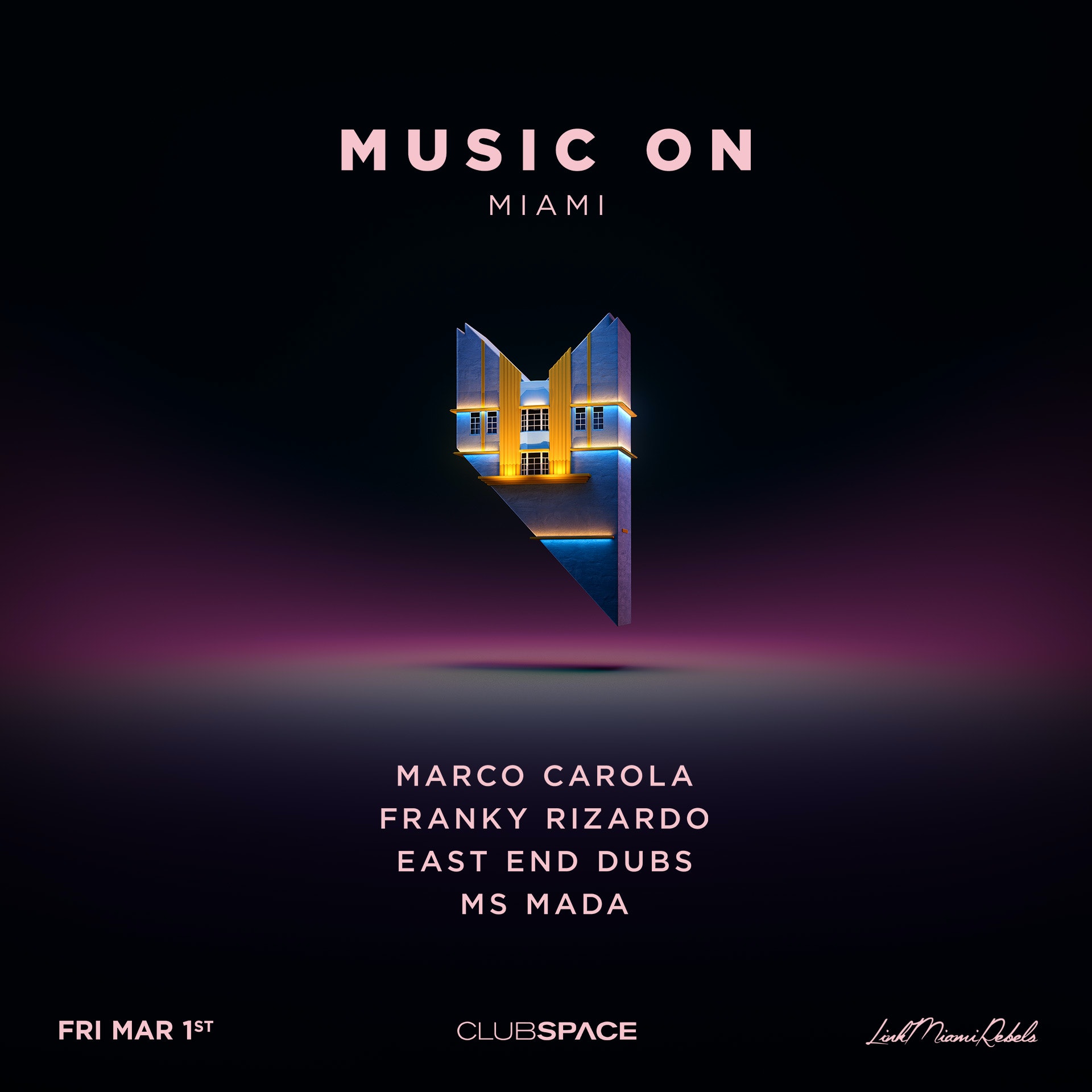 Music On: Marco Carola, Franky Rizardo & East End Dubs at Space ...