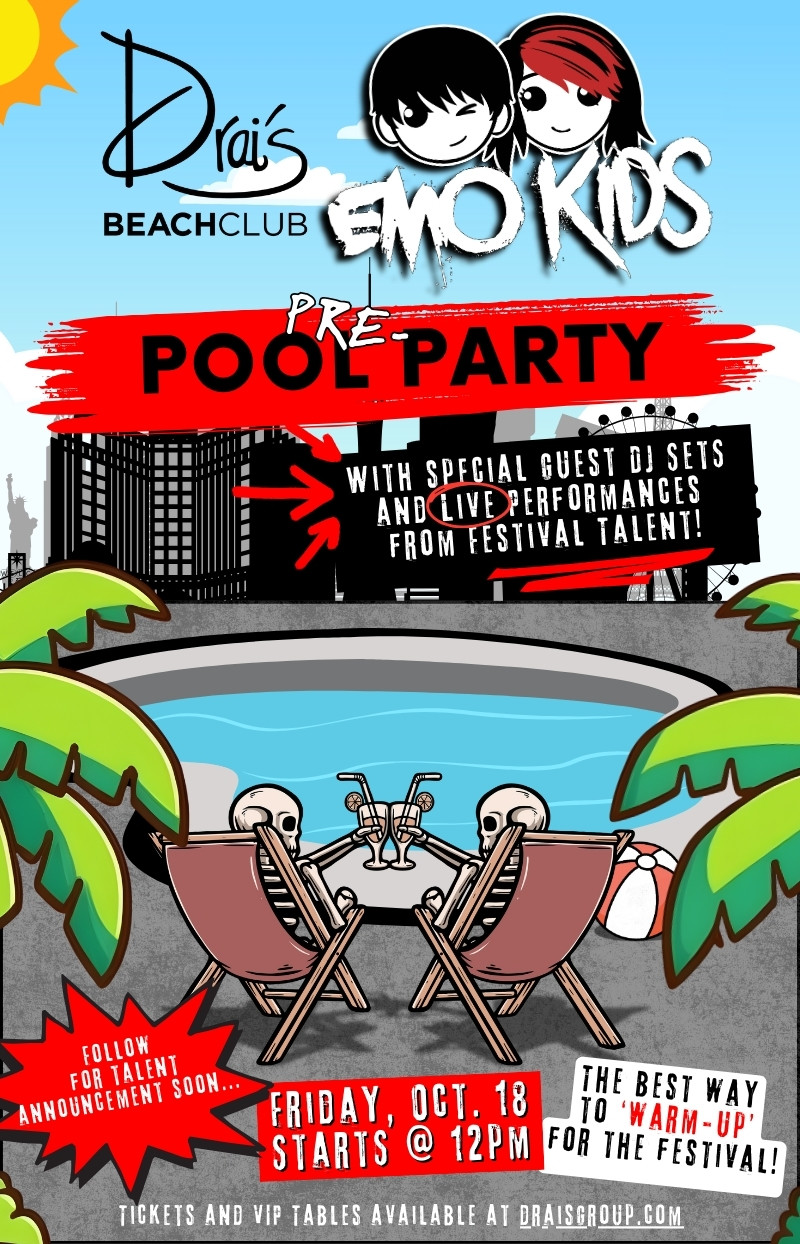 Emo Kids Pool Party at Drai's Beachclub - Friday, Oct 18 2024 | Discotech