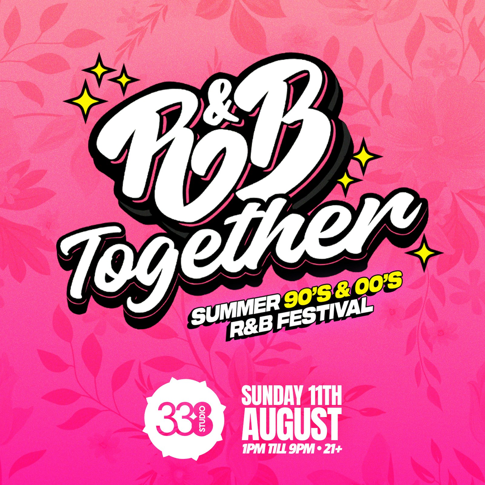Summer 90s n 00s RnB Festival at Studio 338 - Sunday, Aug 11 2024 | Discotech