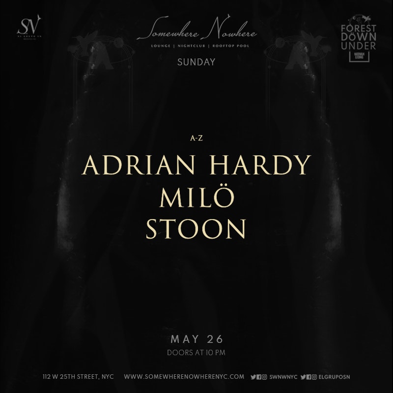 Adrian Hardy, Milö And Stoon (Presented By Forest Döwn Under) at ...