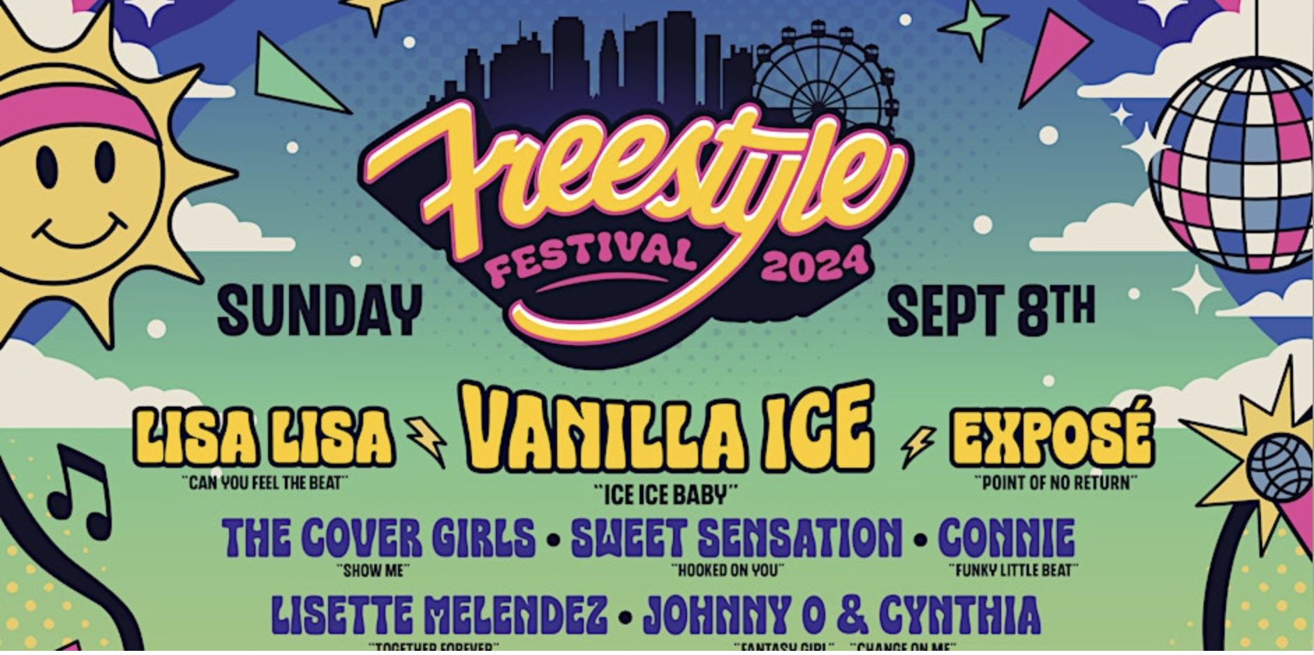 Freestyle Festival 2024 - Lisa Lisa, Expose, Vanilla Ice, Cover Girls ...