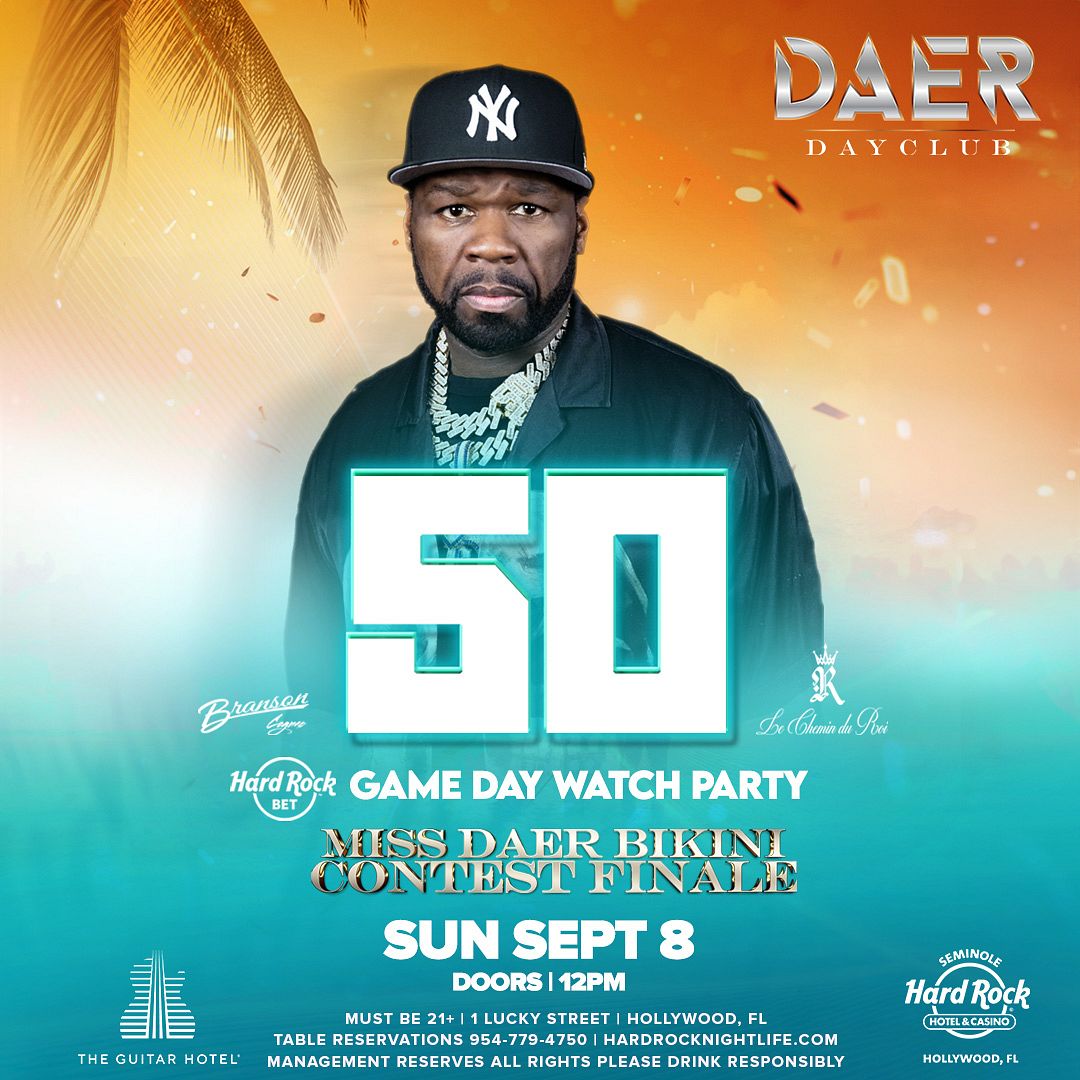 50 Cent | DAER Dayclub - Hard Rock Holly at Daer Dayclub - Sunday, Sep ...